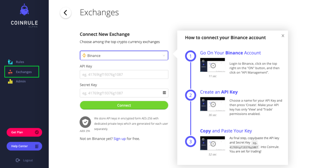 Binance API Setup - Coinrule Trading Academy - automated trading strategies