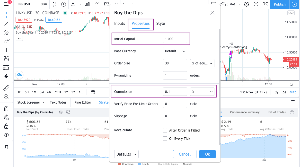 Trading Strategy For Beginners On Coinrule - Catch The Dips