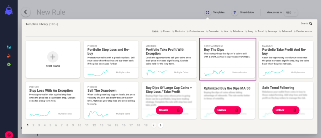 Trading Strategy For Beginners On Coinrule - Catch The Dips